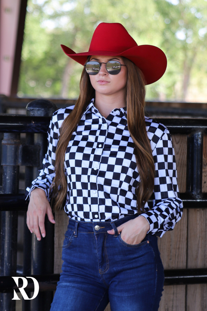 FINISH LINE PERFORMANCE RODEO SHIRT (ADULT) – Ranch Dress'n