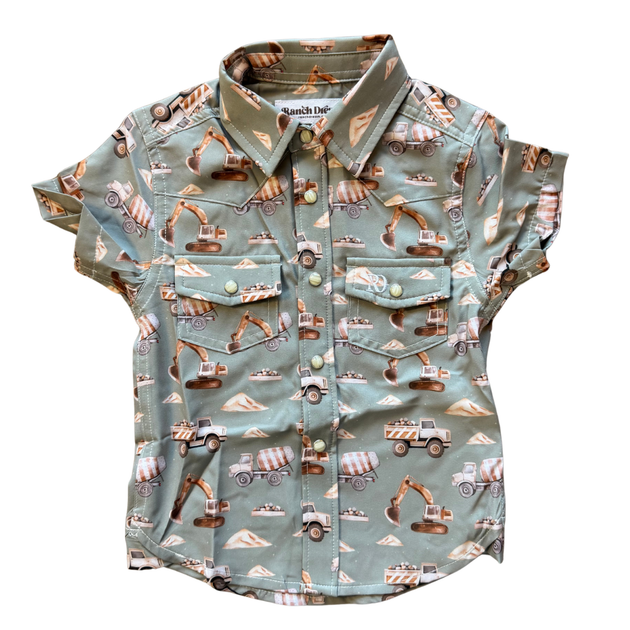 TODDLER BUTTON DOWN | DIGGIN IT – Ranch Dress'n