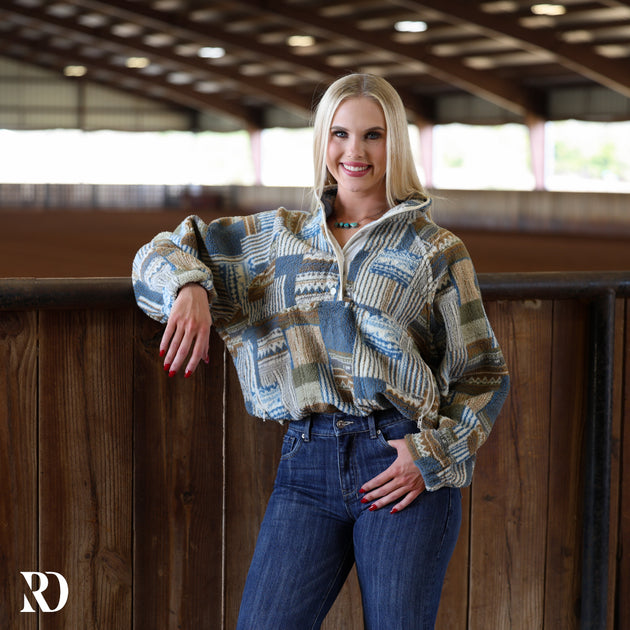 PAXTYN PATCHWORK SHERPA | PULLOVER – Ranch Dress'n