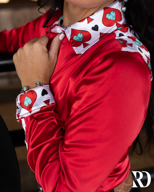 SPADES SATIN PERFORMANCE RODEO SHIRT – Ranch Dress'n