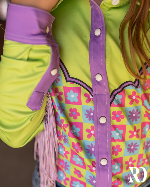 *YOUTH* DAISY DAYS PERFORMANCE RODEO SHIRT – Ranch Dress'n