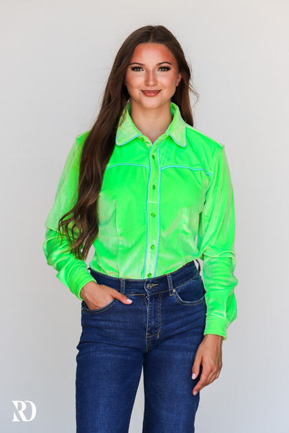 NEON DREAM VELVET PERFORMANCE RODEO SHIRT – Ranch Dress'n