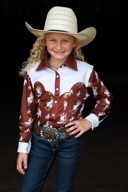 *YOUTH* BUCKAROO PERFORMANCE RODEO SHIRT – Ranch Dress'n